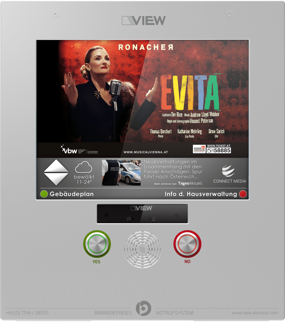 Lift advertising with VIEW Elevator